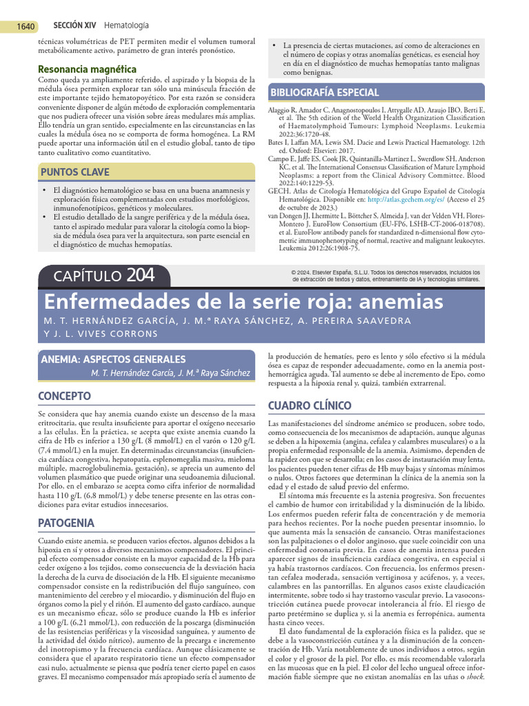 Anemias (Ferreras) | PDF | Anemia | Sangre