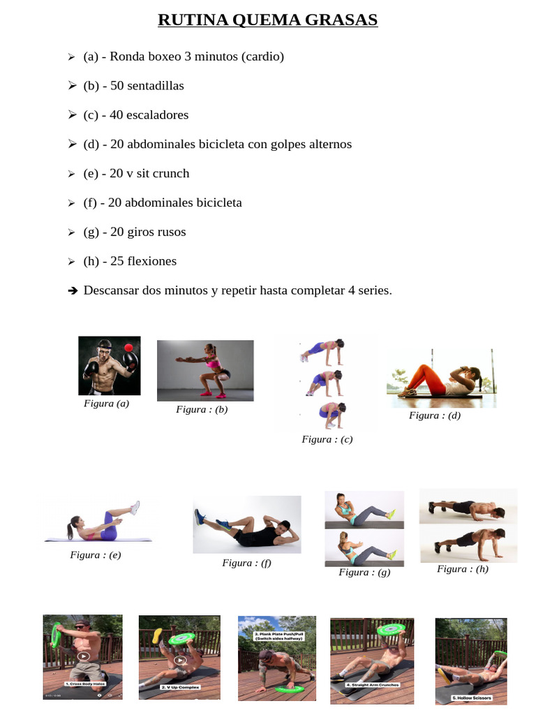 Rutina Quema Grasas | PDF