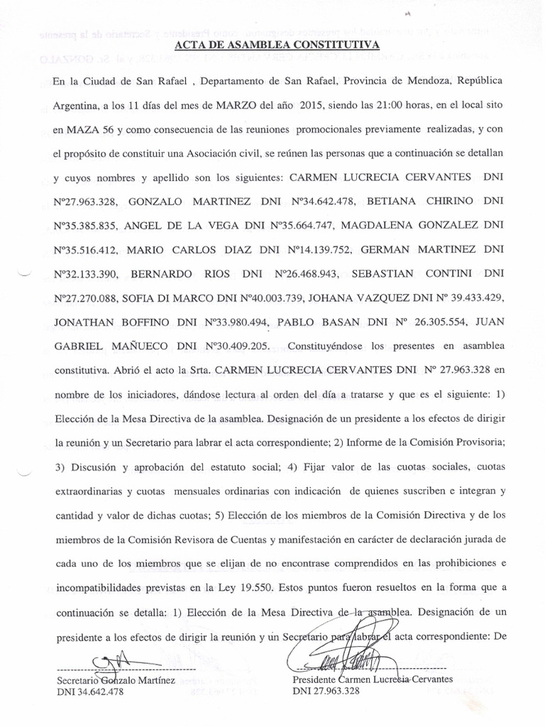 Acta Cons y Estat Admidsra | PDF