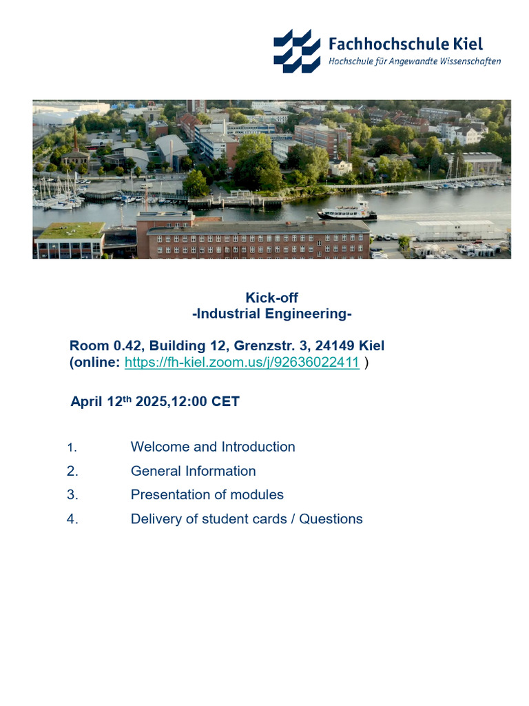 Kick Off Agenda | PDF