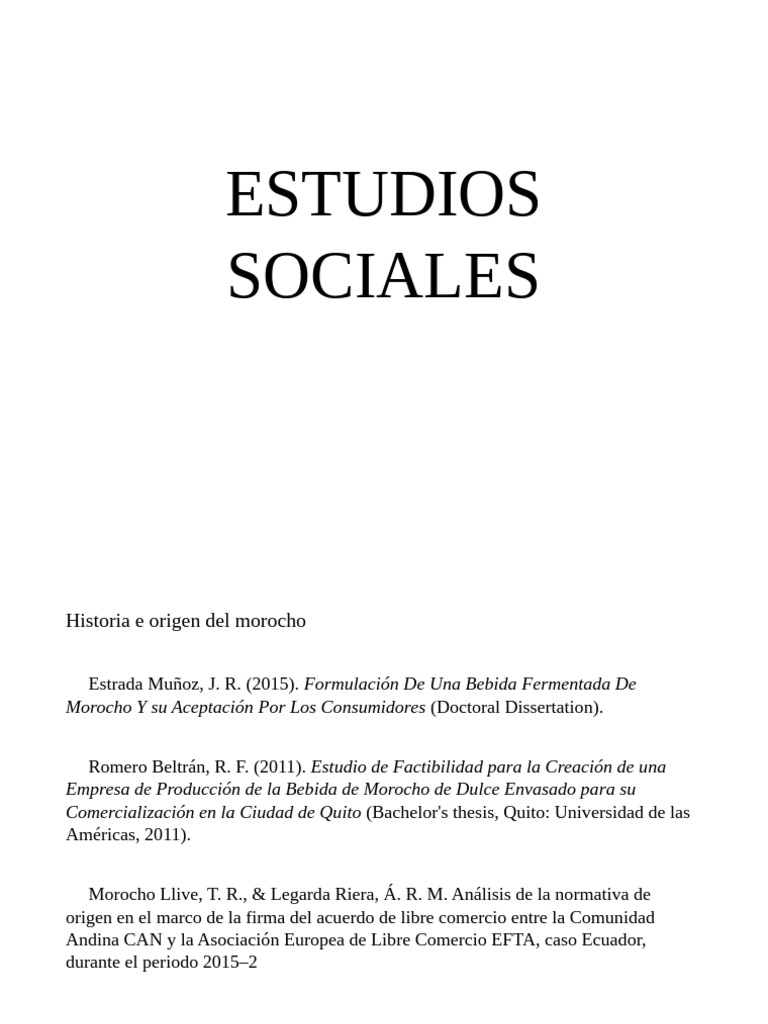 Estudios Sociales | PDF