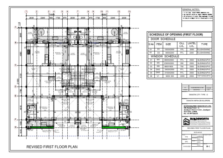 Type D - Swastik City - Revised First Floor Plan - 10-02-2025 | PDF ...