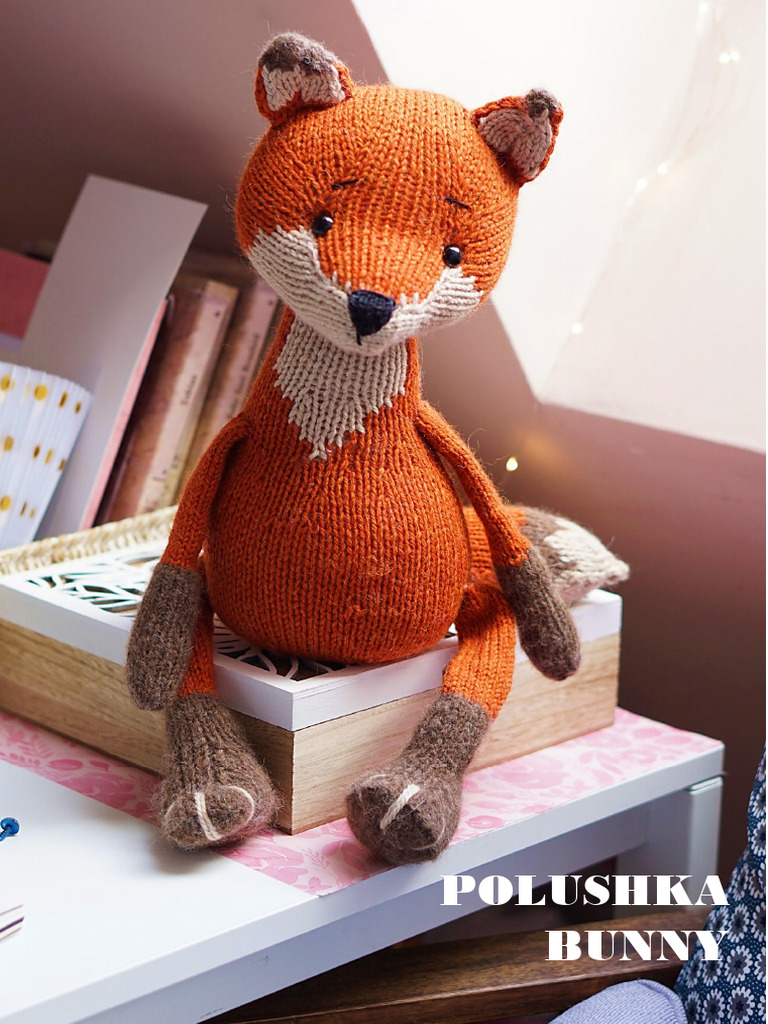 Fox Toy by Polushka Bunny | PDF | Knitting | Seam (Sewing)