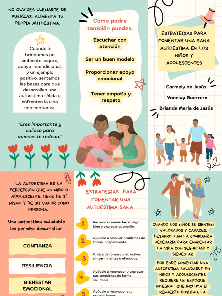 Brochure de Estrategias para Fomentar Una Autoestima Sana - Orientacion ...