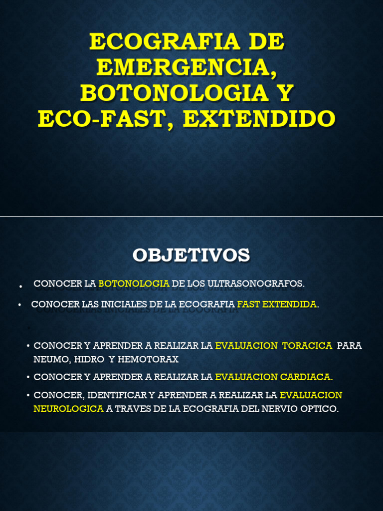 Eco Fast Extendido o E-Fast 2025 A | PDF | Ultrasonido médico ...
