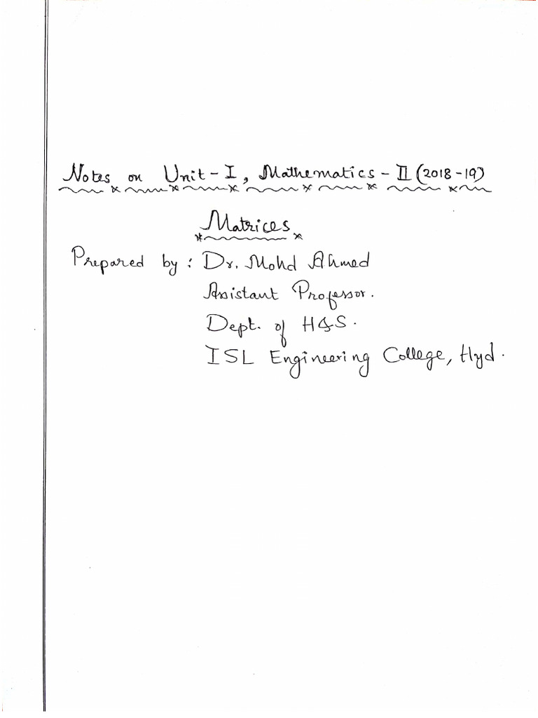 Mathematics-II Unit 1no.2 | PDF