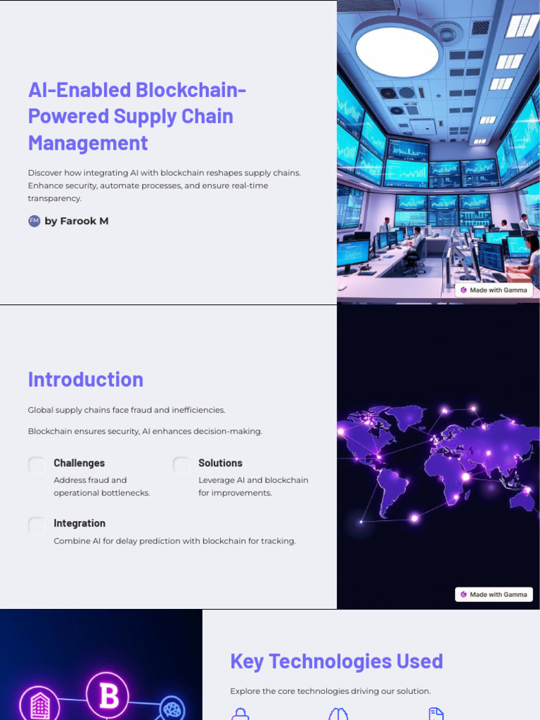 AI Enabled Blockchain Powered Supply Chain Management | PDF | Artificial Intelligence ...