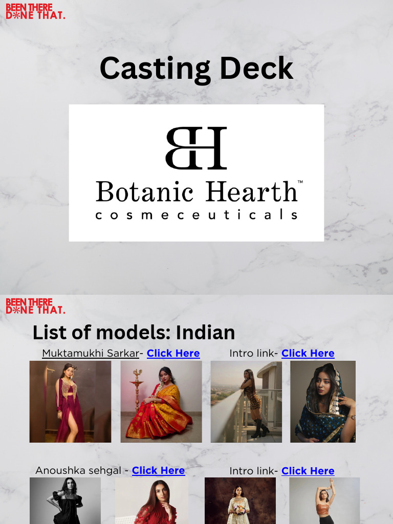 Casting Deck - Botanic Hearth | PDF