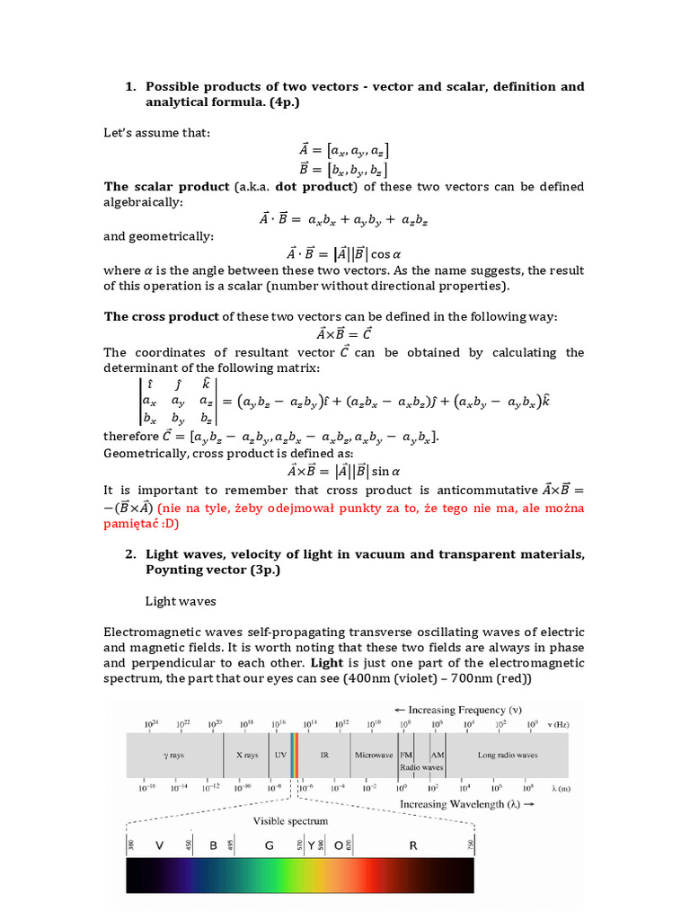 Reflection and Refraction of Light Rays | PDF | Refraction | Waves