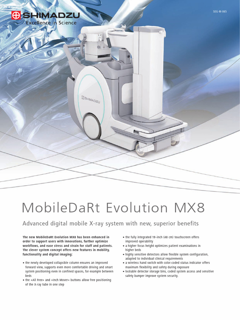MobileDaRt Evolution MX8: Advanced X-Ray System | PDF | Radiography | Pixel