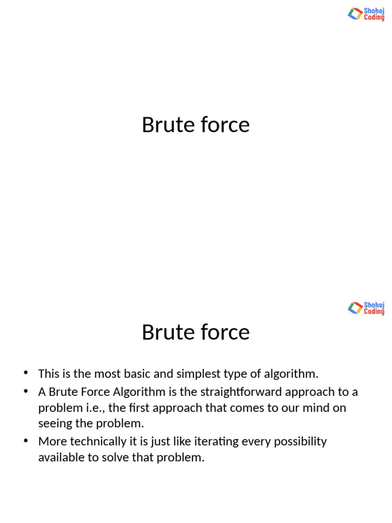 Brute Forces | PDF