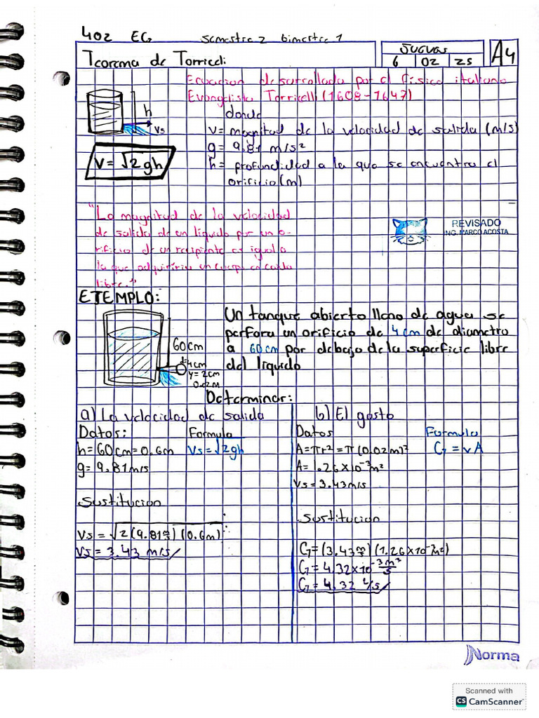 Aa4 Teorema de Torricel | PDF