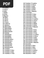 Números en Letras Del 1 Al 500 | PDF
