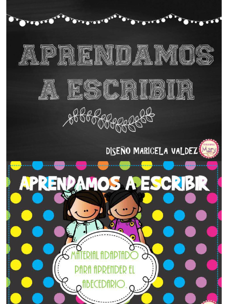 ABECEDARIO Aprendemos A Escribir Parte 1 | PDF