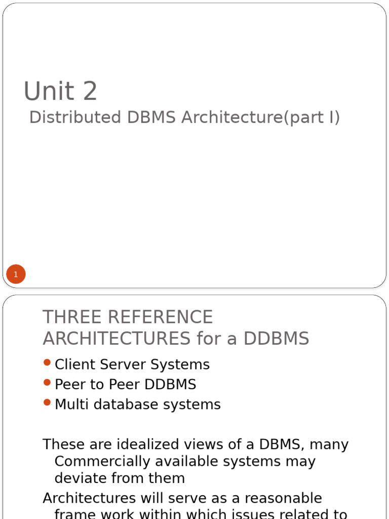 Distributed DBMS Architecture Overview | PDF | Databases | Relational Model