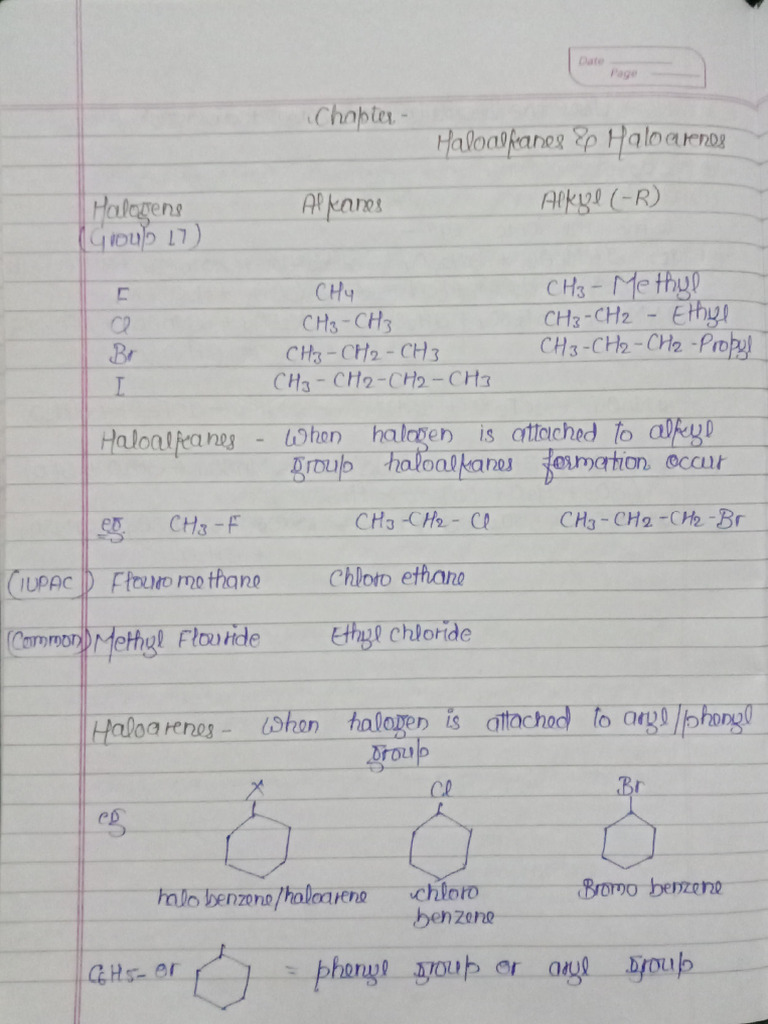 Class-12 Haloalkanes and Haloarenes | PDF