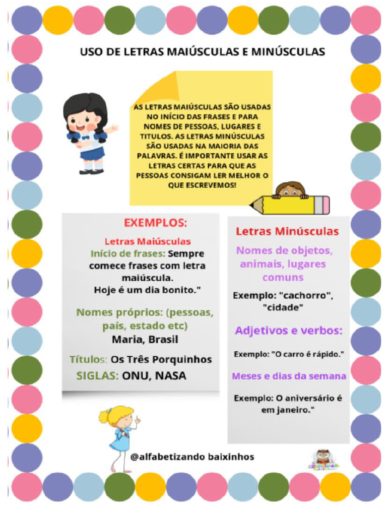 Letra Maiuscula E Minuscula Pdf