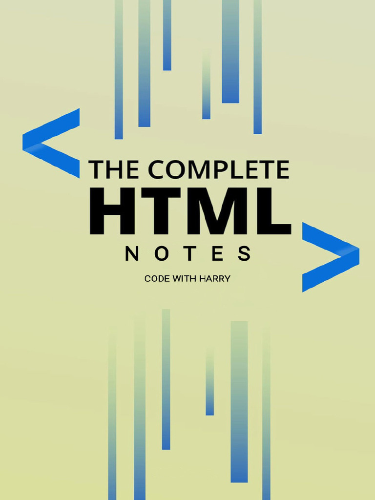 HTML Complete Notes | PDF