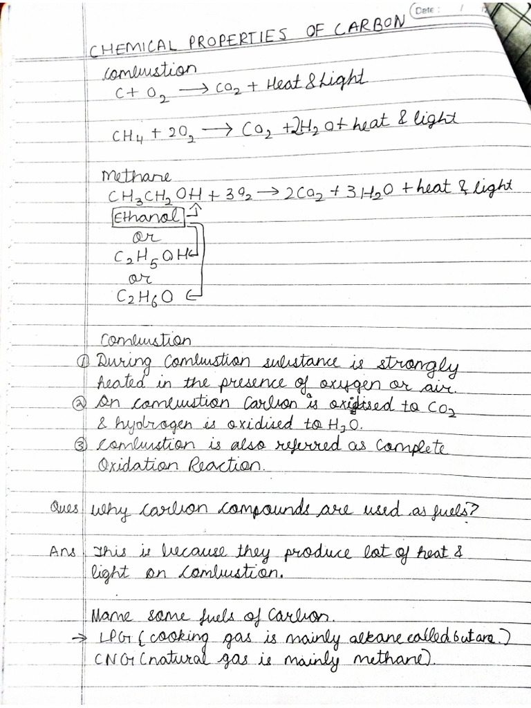 CH Carbon Chemical Properties | PDF