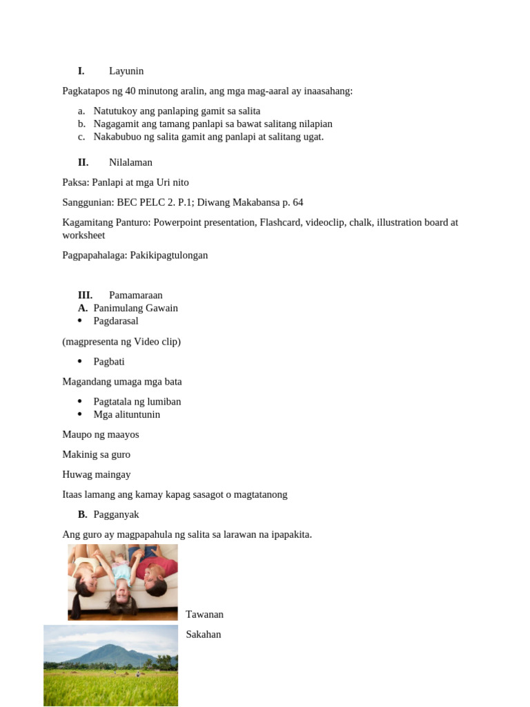 Lesson Plan Filipino 5 (Semi-Detail 1) | PDF