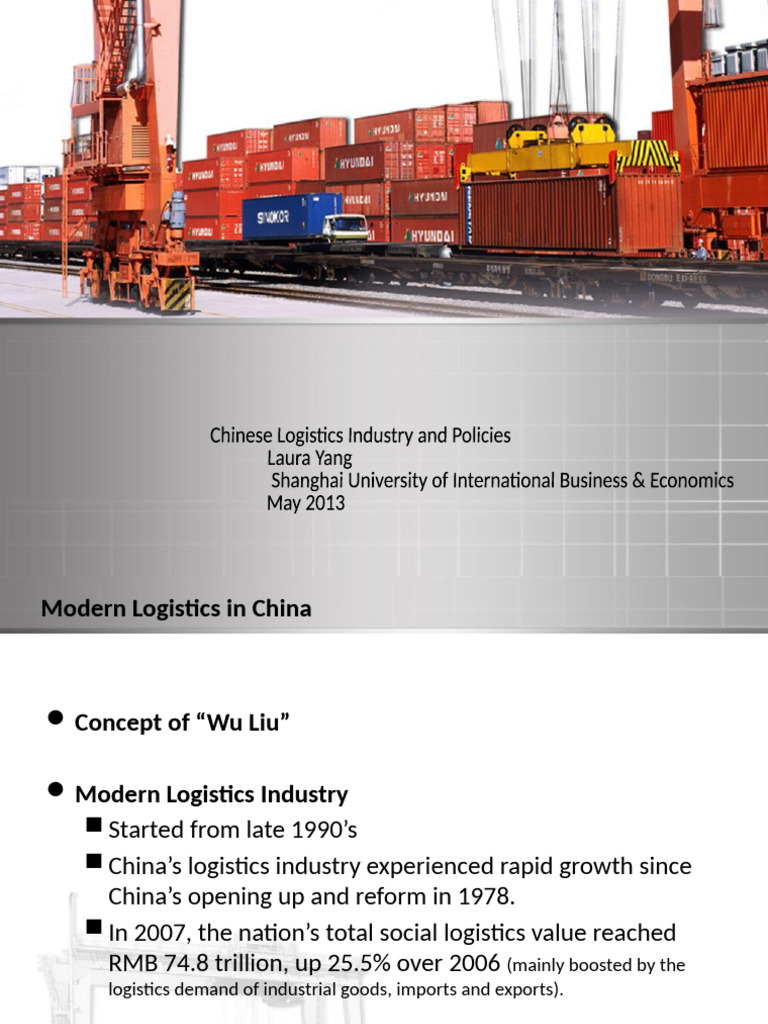 Day 1 2 Case Study Chinese Logistics | PDF | Logistics | China