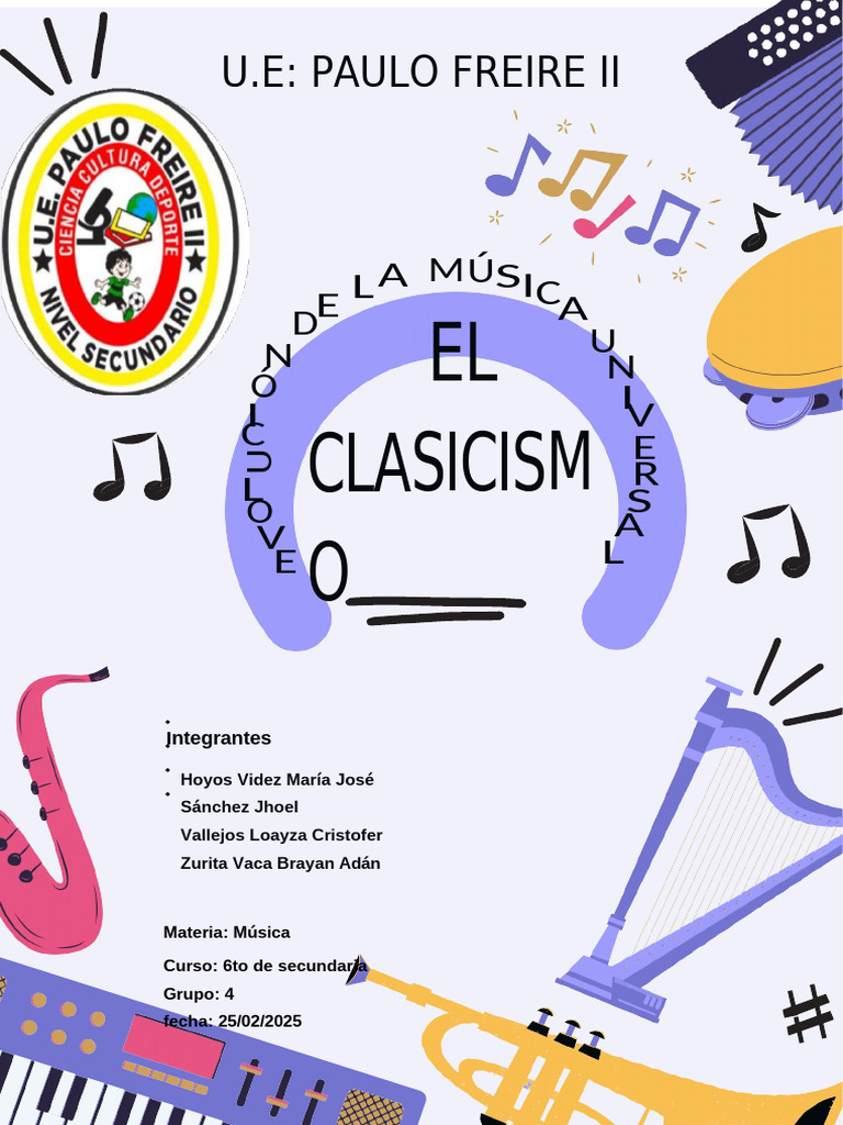 Musica Universal en El Clasicismo | PDF | Periodo Clásico (Música) | Música clásica