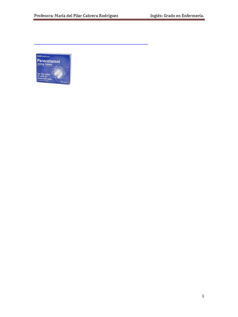 PRACTICAL LESSON 4. PARACETAMOL OVERDOSE. | PDF