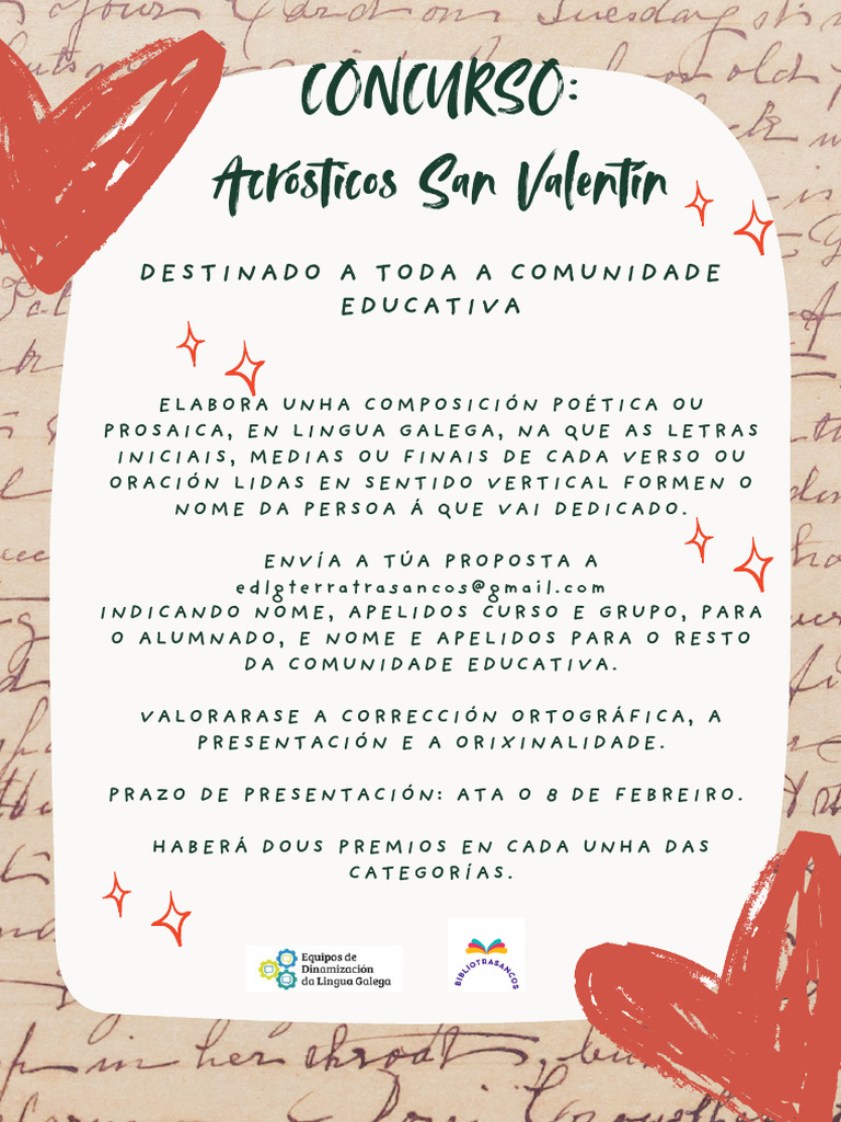 Cartel Acrósticos San Valentín | PDF