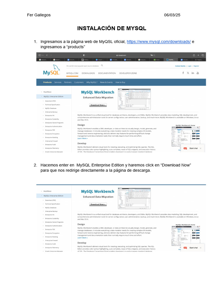 INSTALACIÓN DE MYSQL | PDF