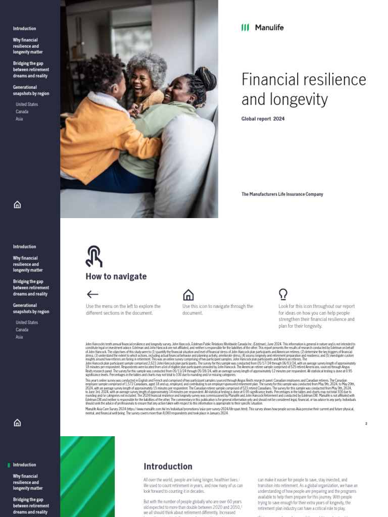 Manulife Financial Resilience and Longevity Global Report 2024 en | PDF ...