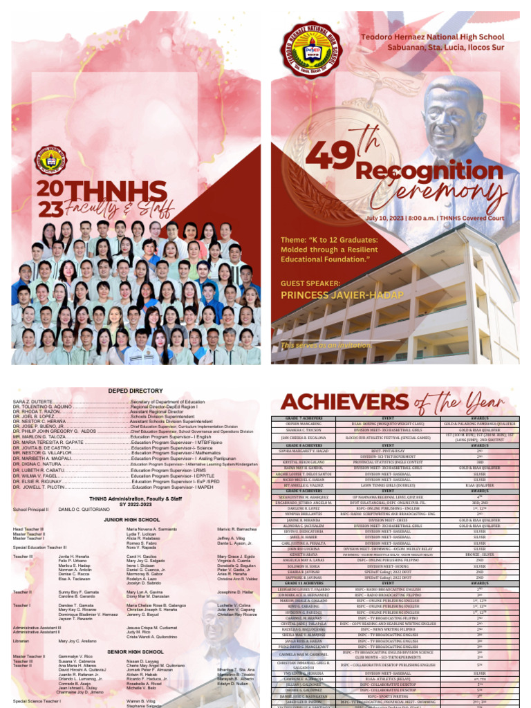 Recognition Ceremony 2023 FINAL | PDF