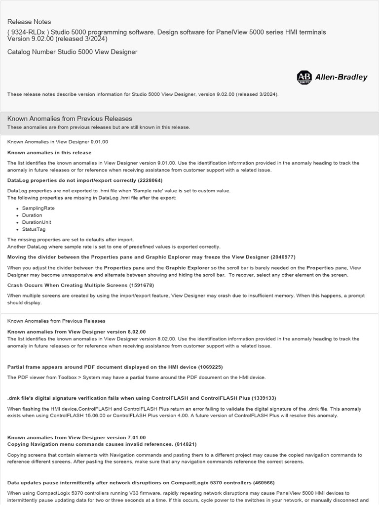 Studio 5000 View Designer - 9.02.00 (Released 3 - 2024) | PDF | Icon ...