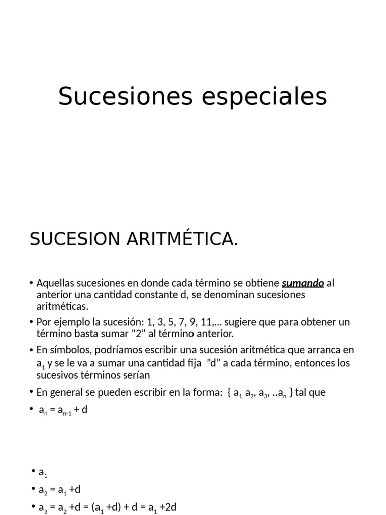 Sucesiones Aritméticas y Geométricas | PDF | Matemáticas | Análisis ...