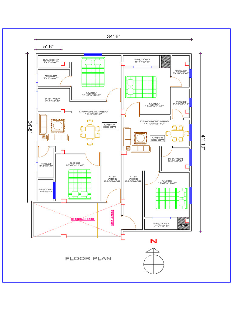 Floor Plan(Sharif Bhai) | PDF