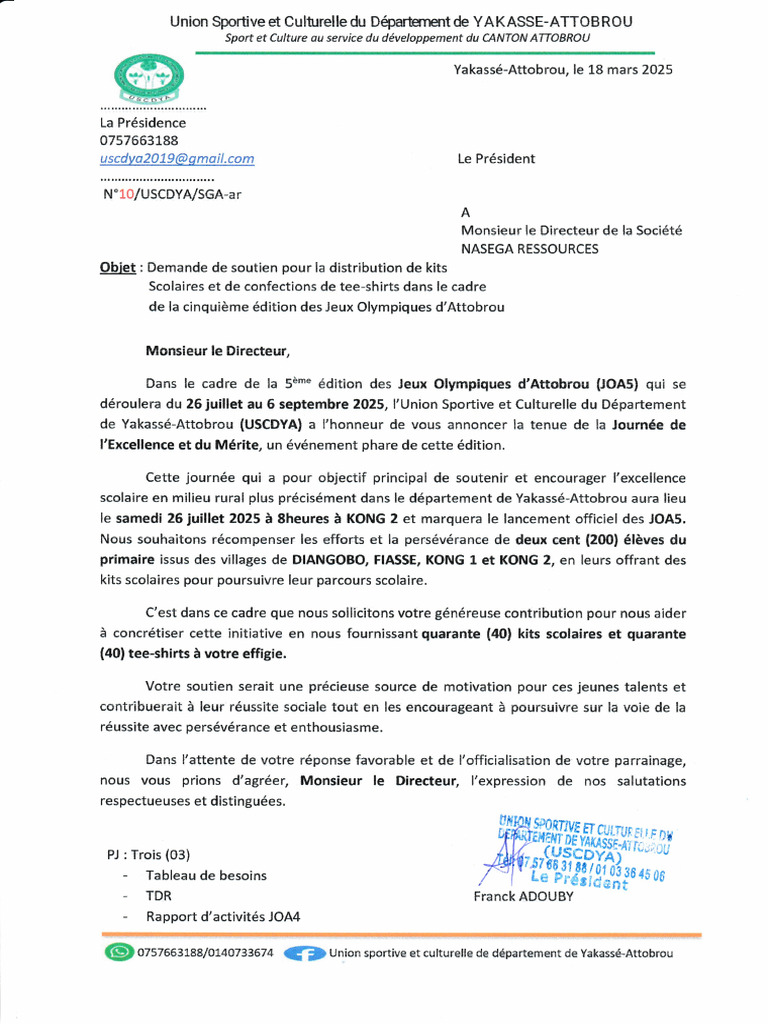 Nasega Ressources 054159 | PDF