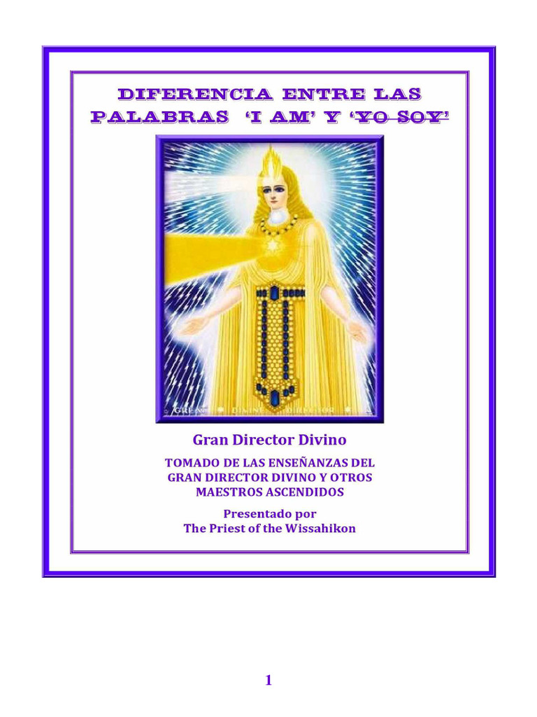 Saint Germain - Diferencia Entre I Am y Yo Soy | PDF | Dios | Divinidad