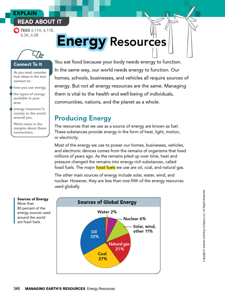 Read About It Energy Resources | PDF | Energy Development | World ...