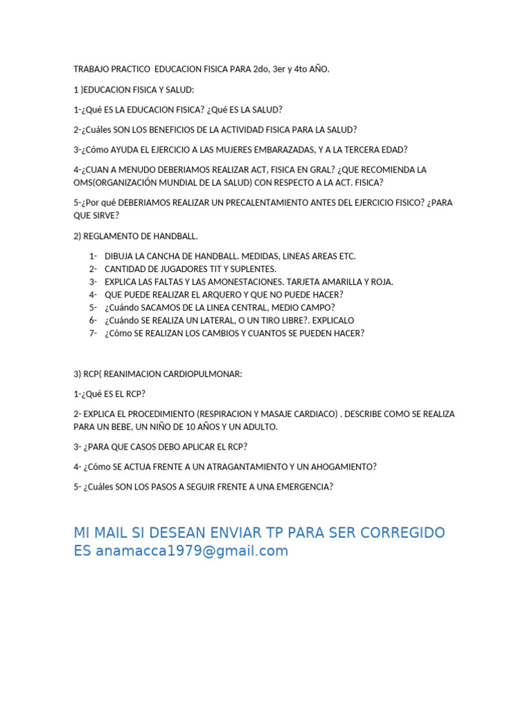 Educ Fis 2 Año Ess18 | PDF