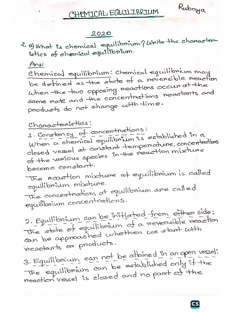 Equilibrium.. r.y.r. | PDF