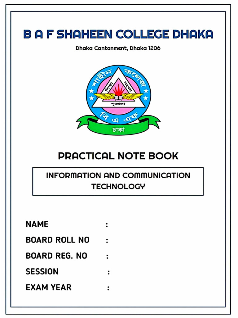 ICT Cover Page | PDF