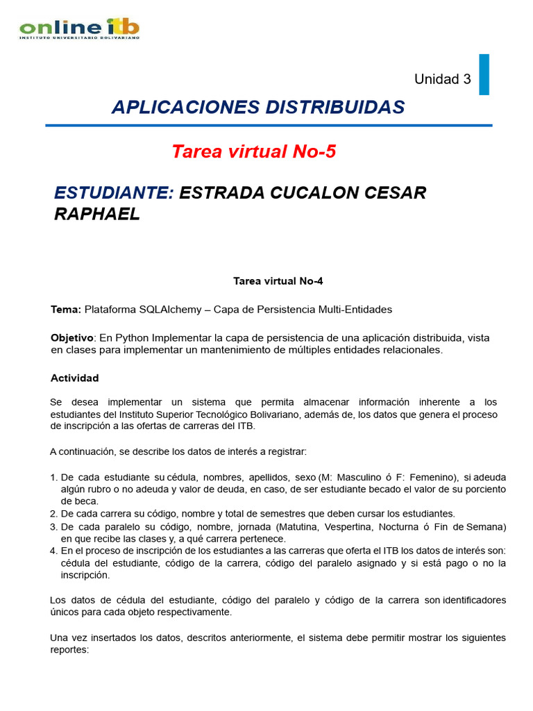 Tv5 Estrada Cucalon Cesar | PDF | Bases de datos | Ingeniería Informática