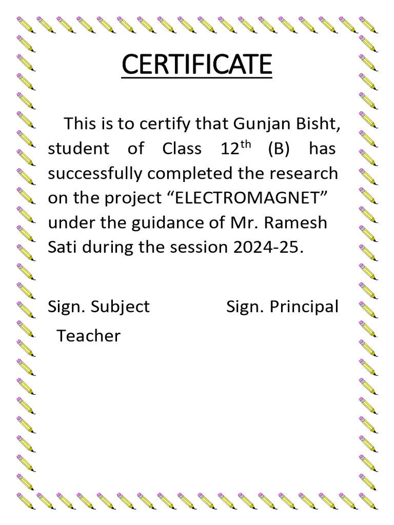 Certificate Phy | PDF