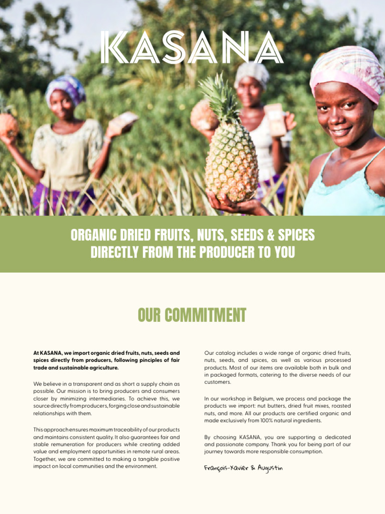 KASANA - Product Catalogue 2024 | PDF | Nut (Fruit) | Dried Fruit