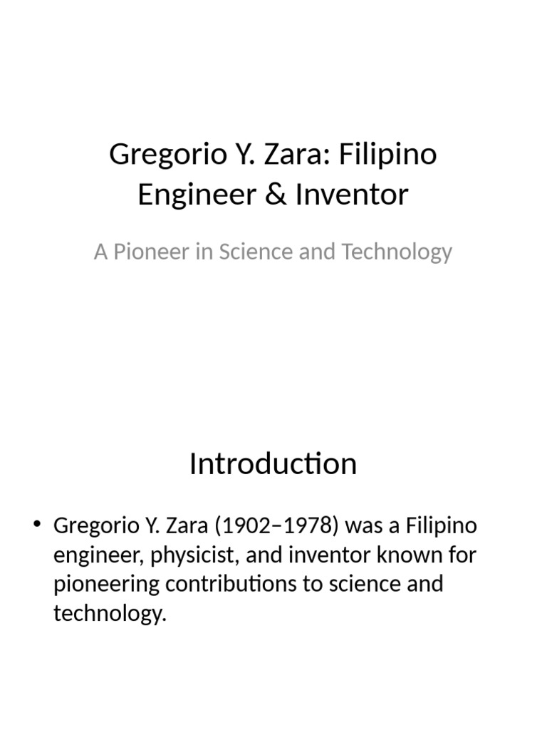 Gregorio Y Zara Presentation | PDF