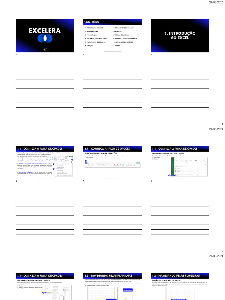 Apostila Excelera Impresso | PDF | Botão Ctrl | Macro (Ciência da ...
