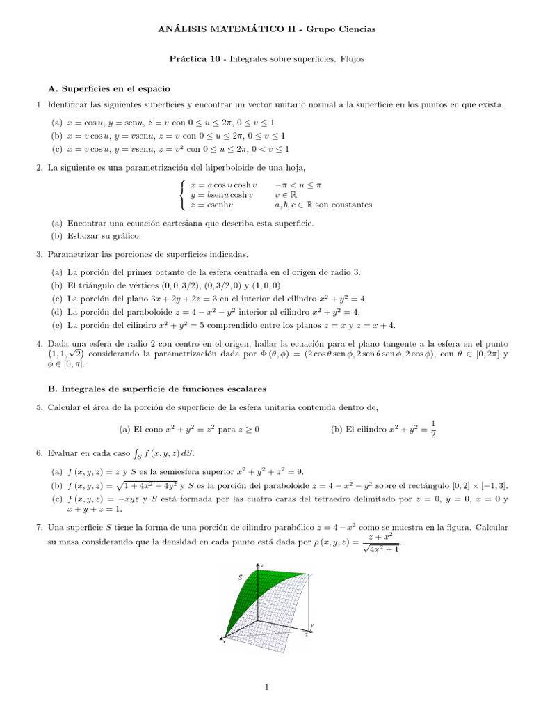 AN Alisis Matem ATICO II - Grupo Ciencias 2021 PR Actica 10 | PDF | Análisis matemático ...