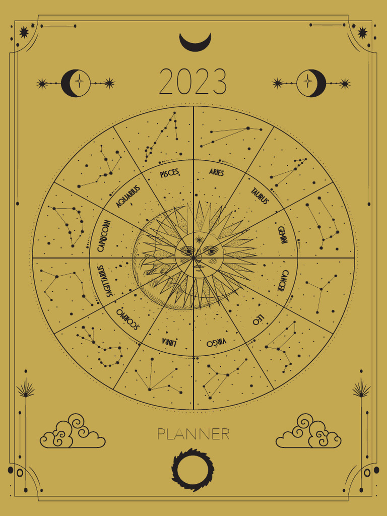 2023 Full Planner With Menthal Health Tracker_Stars_A4 | PDF