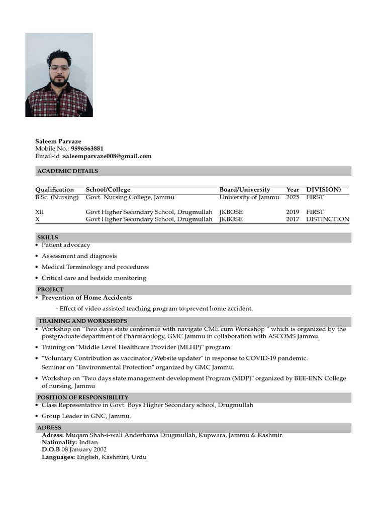 Saleem CV - Compressed | PDF