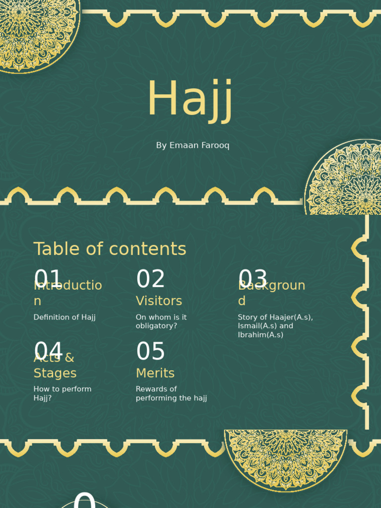 Islamic Art Thesis Defense by Slidesgo | PDF | Hajj | Abrahamic Religions