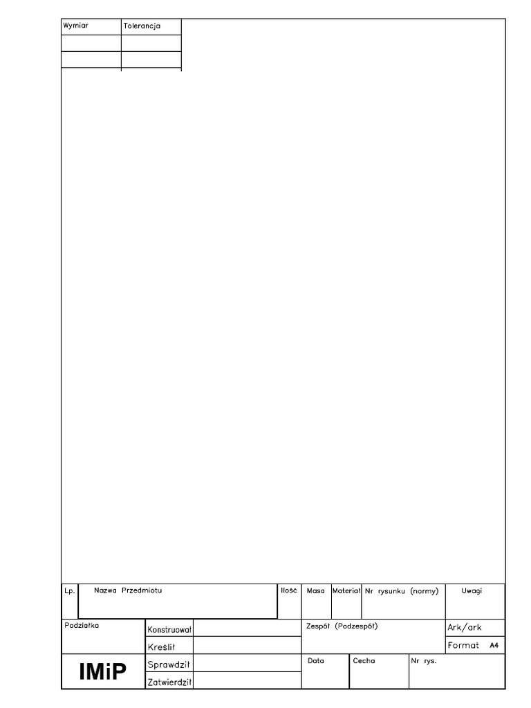 A4 Wykonawczy IMiP | PDF